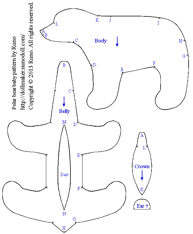 3d Polar Bear Printable Template Free Printable Templates